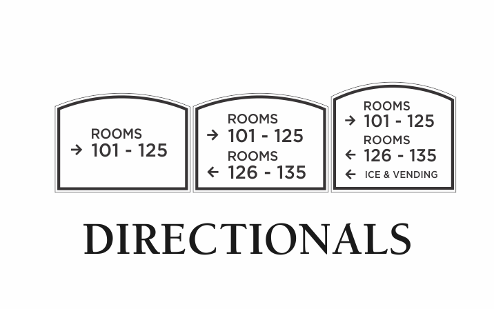 Directional Signs - ARCTOP - CLASSIC - Apartment Signs / Multi-Signs