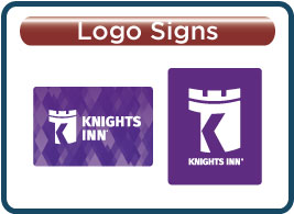 Knights Inn Lobby Logo Signs - Knights Inn